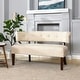 Jared 51" Modern Recessed Arm Tufted Bench Settee - Bed Bath & Beyond ...