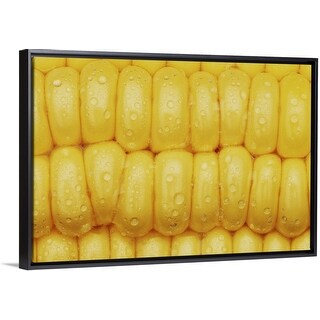 "Corn" Black Float Frame Canvas Art - Bed Bath & Beyond - 25529551