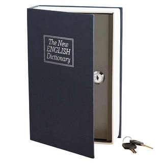Book Safe Faux Fake Dictionary Money Lock Box - Key Lock Cash Jewelry ...
