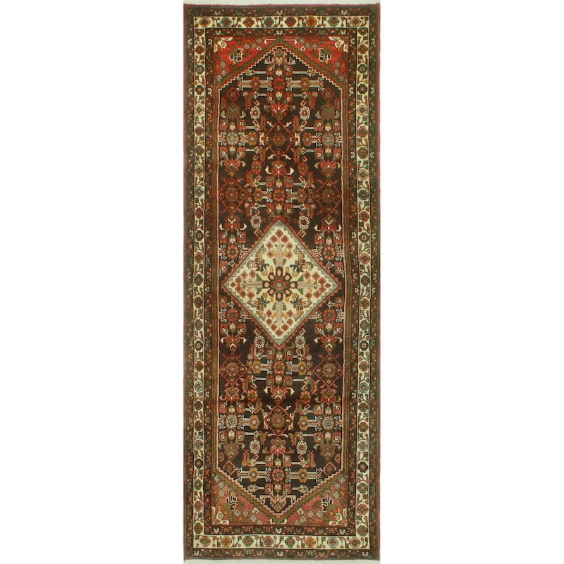 Fine Vintage Distressed Radeyah Charcoal/Ivory Runner - 2'4" x 10'3 ...