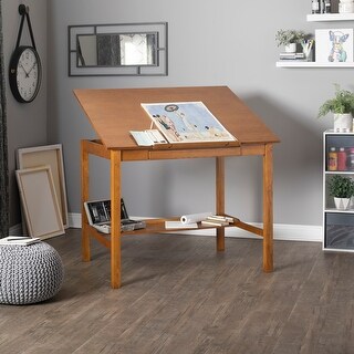 Studio Designs Americana II Light Oak 48-inch Drafting Table - Bed Bath ...