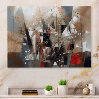 Designart "Exploring Cubist Abstractions I" Abstract Cubism Metal Wall ...