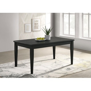 Aventura Washed Black Rectangular Dining Table - Bed Bath & Beyond ...