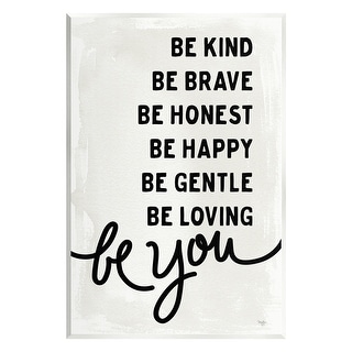 Stupell Be You Motivational Self Love Text Phrase Wood Wall Art, Design ...