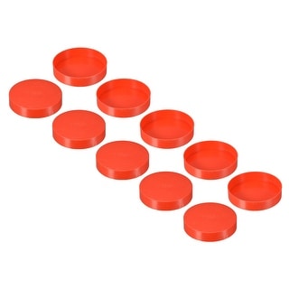 75mm ID Pipe End Caps, 10 Pack Round Tubing Insert Pipe Cover, Red ...