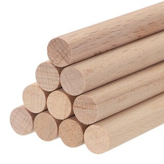Wooden Dowel Rods Wood Sticks, 12"x0.47" Round Wooden Dowels Rod, Pack ...