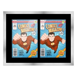 Comic Book Frame Wall Display with Mat for 2 Current Era Comics ...