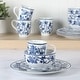 Martha Stewart Goodale Vintage Blue Stoneware 16 Piece Dinnerware Set ...