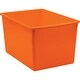 Teacher Created Resources Plastic Multi-Purpose Bin, Orange, Pack of 6 ...