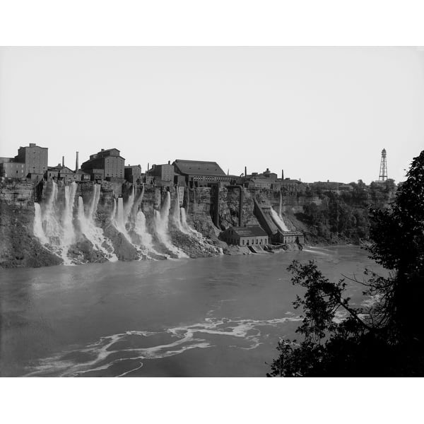 A Cluster Of Factories Built On And Into The Walls Of The Niagara River ...