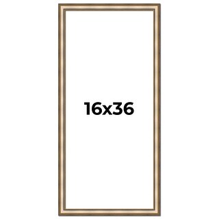 16x36 Frame Gold Solid Wood Shadow Box Width 1.5 Inches | Interior ...