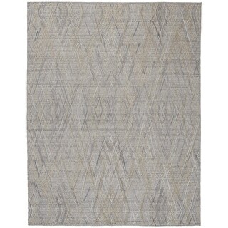 8' X 10' Gray And Ivory Abstract Hand Woven Area Rug - 3'6" - Bed Bath ...