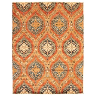 ECARPETGALLERY Hand-knotted 18/20 Pak Finest Copper Wool Rug - 8'4 x 10 ...