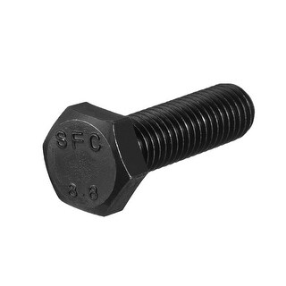 M10x35mm Hex Head Screw Bolts Fastener Grade 8.8 Carbon Steel 15pcs ...