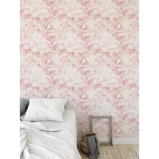 MUSA PINK Peel and Stick Wallpaper By Kavka Designs - 2' x 16' - Bed ...
