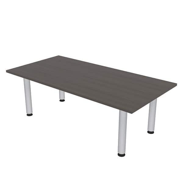 5 Foot Rectangular Conference Table Silver Post Legs Power And Data ...