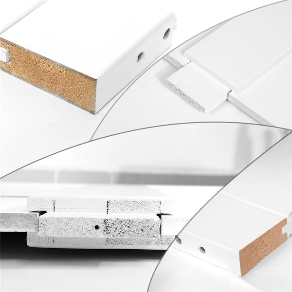 Five Panel Wood Primed Standard Unfinished Door Slab - Bed Bath ...