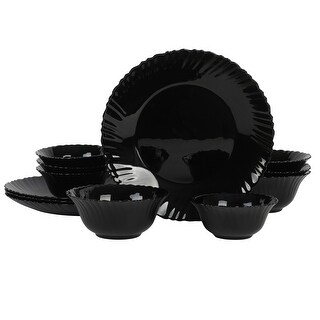 12 Piece Glass Dinnerware Set - Bed Bath & Beyond - 38243222