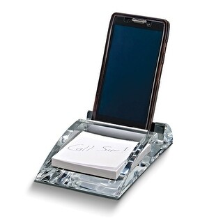 Curata Clear Acrylic Phone Stand with Note Paper Tray - Bed Bath ...