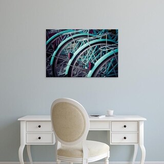 Easy Art Prints Jessica Reiss's 'Bicycle Line Up 2' Premium Canvas Art ...