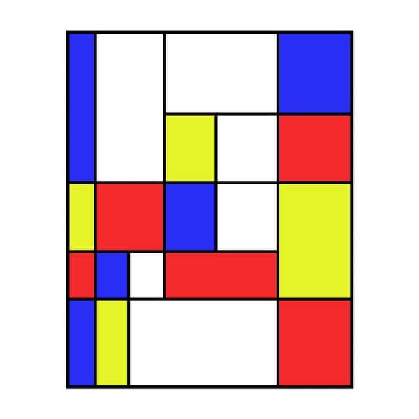 Mondrian 24 Digital Abstract Geometric Pattern Art Print/Poster - Bed ...