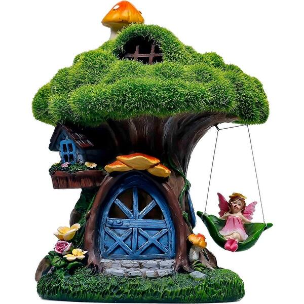 Flocking Fairy Tale House Garden Statue - Bed Bath & Beyond - 37516781