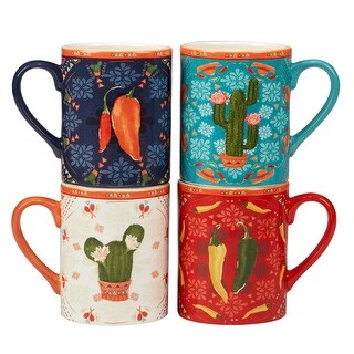 Certified International Santa Fe 18 oz. Mugs, Set of 4 - Bed Bath ...