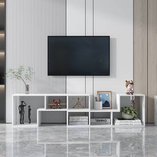 L-Shaped TV Stand, Display Shelf with Open Shelves - Bed Bath & Beyond ...
