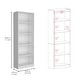 2 Piece Bookcase set, 42" Wide with 10 Shelves, Living Room Set Black ...