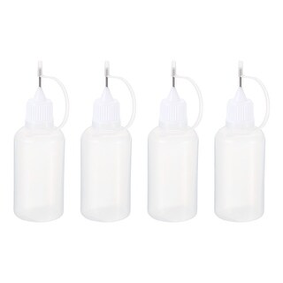 30mL Needle Tip Plastic Glue Applicator Bottles w Lids Paper Quilling ...