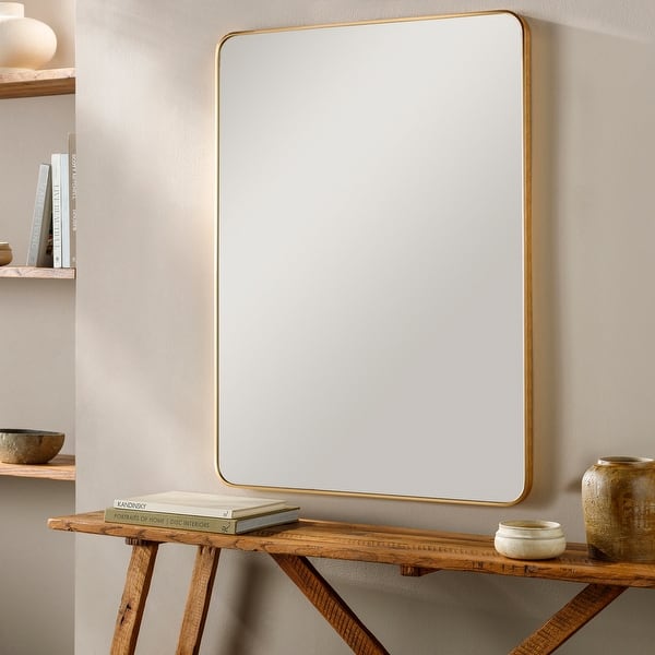 Livabliss Aranya Modern Rectangular Accent Mirror - Bed Bath & Beyond ...