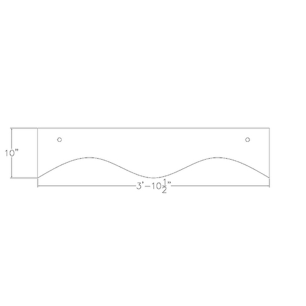 Escape Series 5l X 10h Alternating Cloud Acoustical Ceiling Baffles