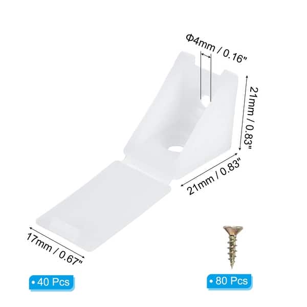 Plastic Corner Brace L-Shape Bracket Right Angle Board Holder Shelf ...