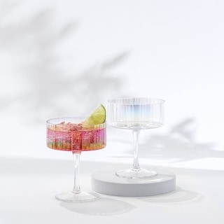 Christian Siriano Chroma Coupe Martini Glasses - Set of 2 - Bed Bath ...