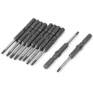 2mm T8 Head Magnetic Metal Torx Security Screwdriver Bits Gray 10pcs ...