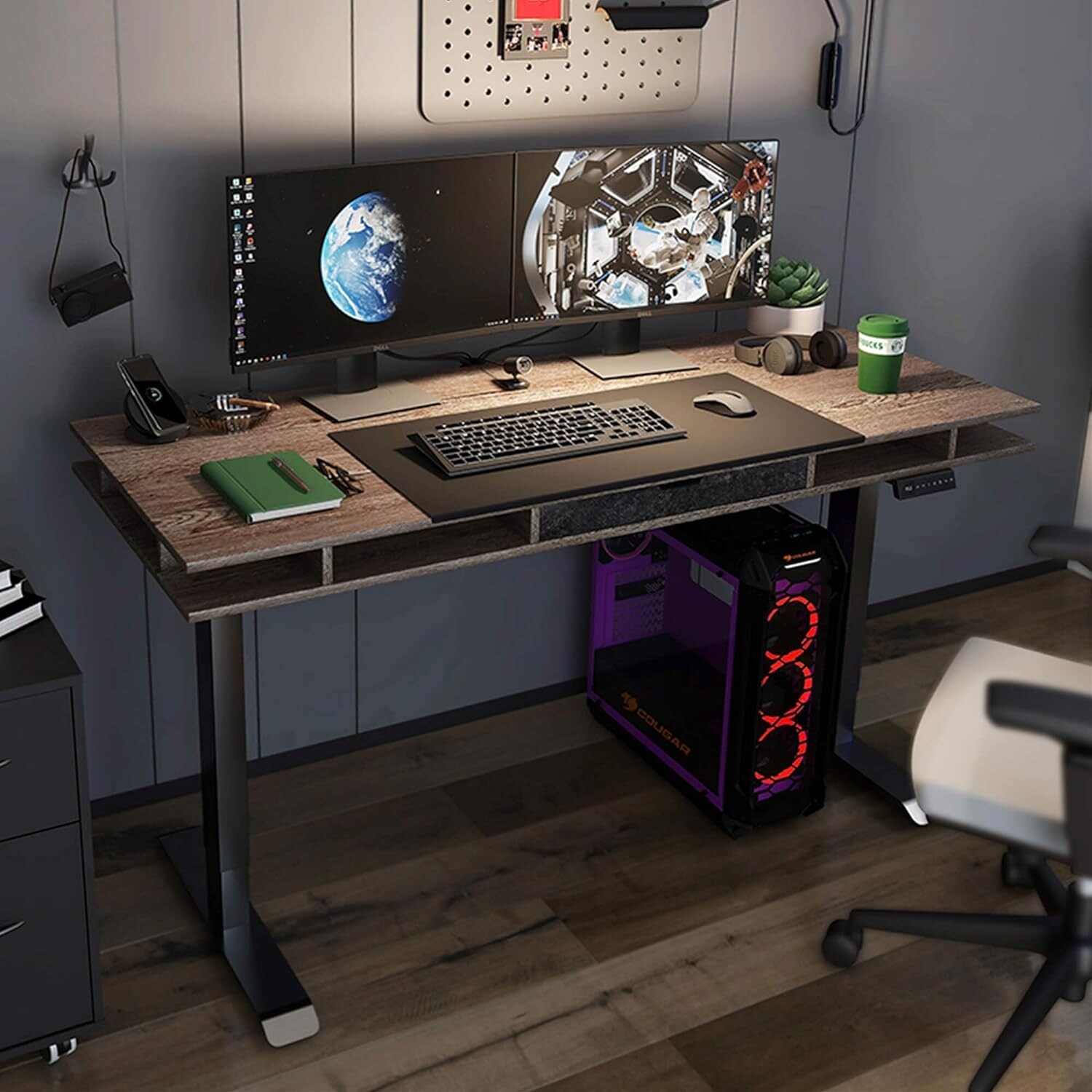 Electric Height Adjustable Ergonomic Computer Desk - On Sale - Bed Bath ...