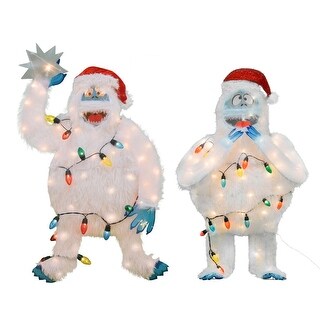 ProductWorks 32 In Bumble with Tree Star and Bumble with Santa Hat Yard ...