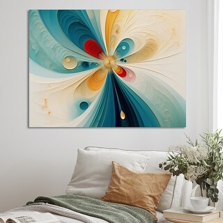 Designart "Geometry of the Mind In Retro Turquoise" Abstract Shapes ...