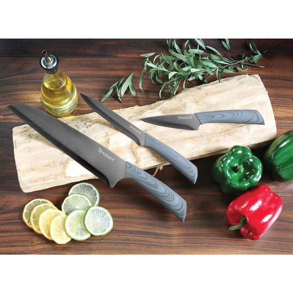 Hampton Forge Tomodachi Knife Set - 6-Piece Set Includes 3 Titanium ...