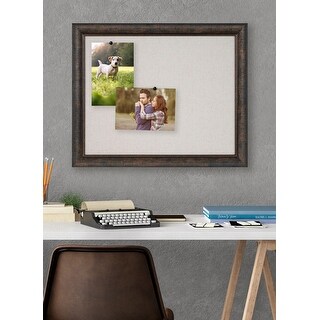 Kate and Laurel Aldridge Framed Linen Fabric Pinboard - 23.5x29.5 - Bed ...
