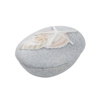 Resin Pebble Box with Shells - Bed Bath & Beyond - 40391408