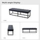 Alicia Traditional 60" W Genuine Leather Button-tufted Bench with Easy ...