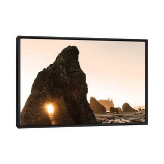 iCanvas "Sunset along sea stacks on Ruby Beach in Olympic National Park ...