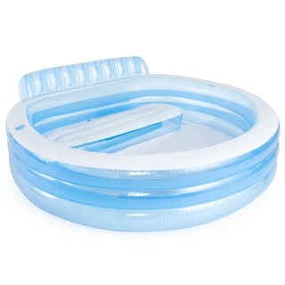 Swim Center Family Inflatable Lounge Pool, 88" x 85" x 30" - Bed Bath ...
