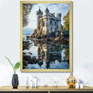 Designart "Castles Dreamy Reflections III" Castles Framed Wall Art ...