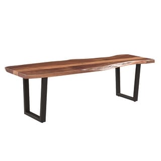 Sienna Live Edge Dining Bench - Brown - Bed Bath & Beyond - 36147195