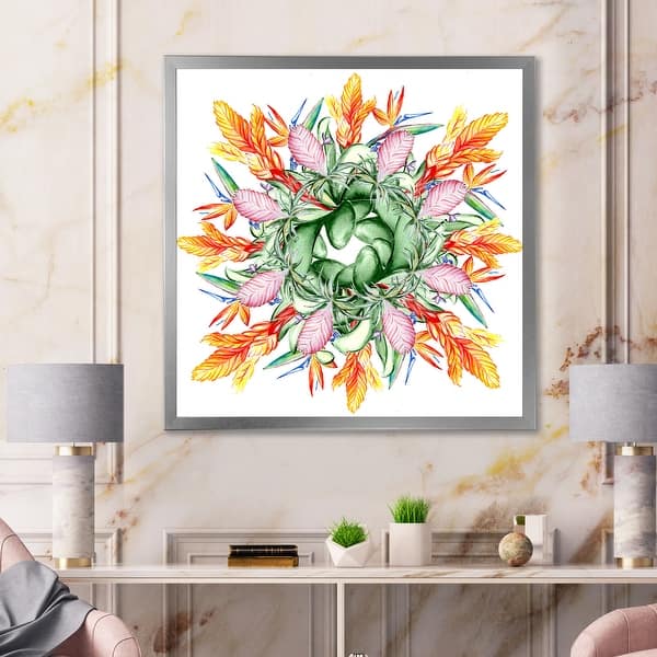 tropical framed artwork