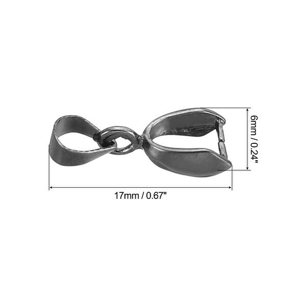 Pendant Bail Clips, 20Pcs Metal Pendant Clasp Buckle Multicolored - Bed ...