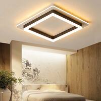LED Square Acrylic Ceiling Light Modern Bedroom Pendant Lamp Fixture ...