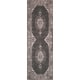 Domani Grove Machine Washable Distressed Grey Medallion Area Rug - Bed ...